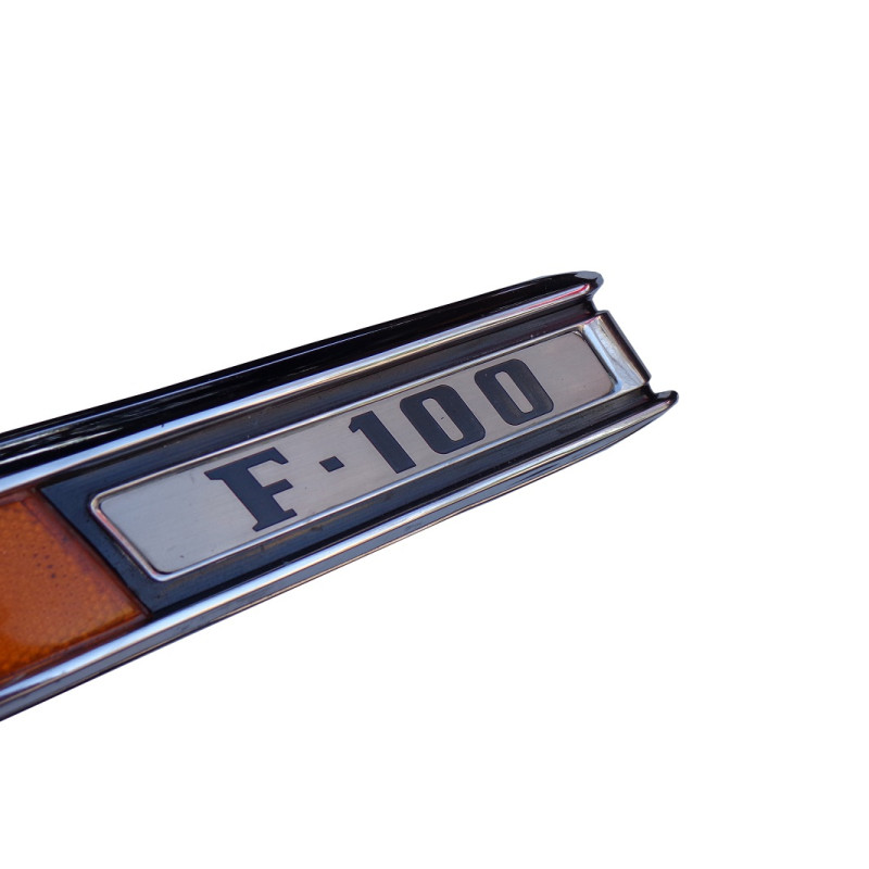 Emblema Lateral Capô F-100 1972 a 1979 Original Restaurado - Par