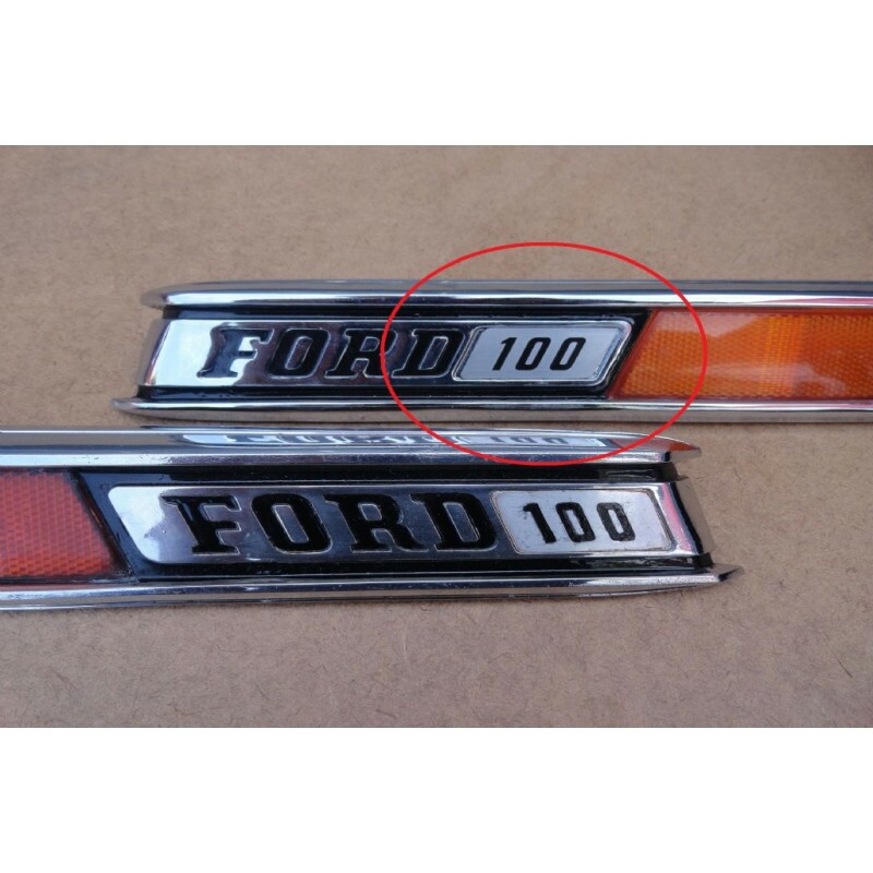 Emblema 100 do Logo Lateral Direito do Capô F-100 1972 à 1979 Novo