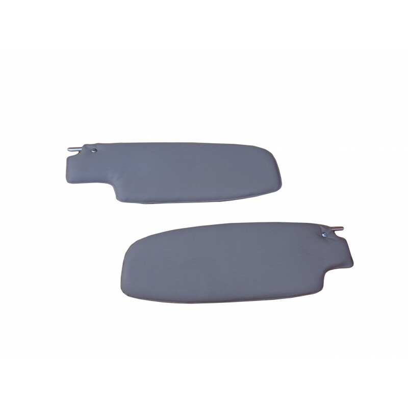 Quebra Sol Fusca 75 À 77 Cinza Novo Reprodução - Par