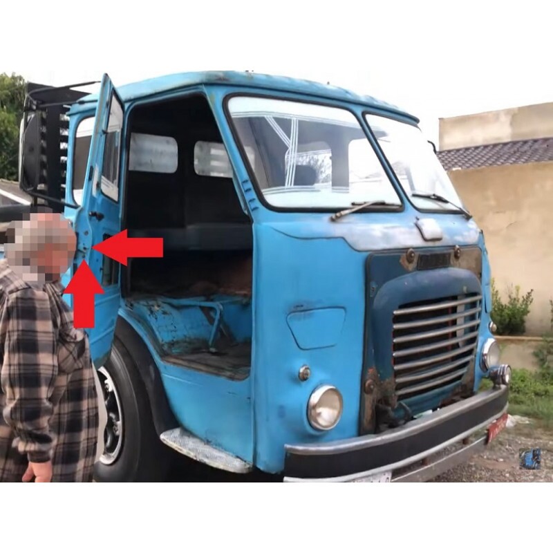 Fechadura Da Porta Com Comando Caminhão FNM D11000 Nova