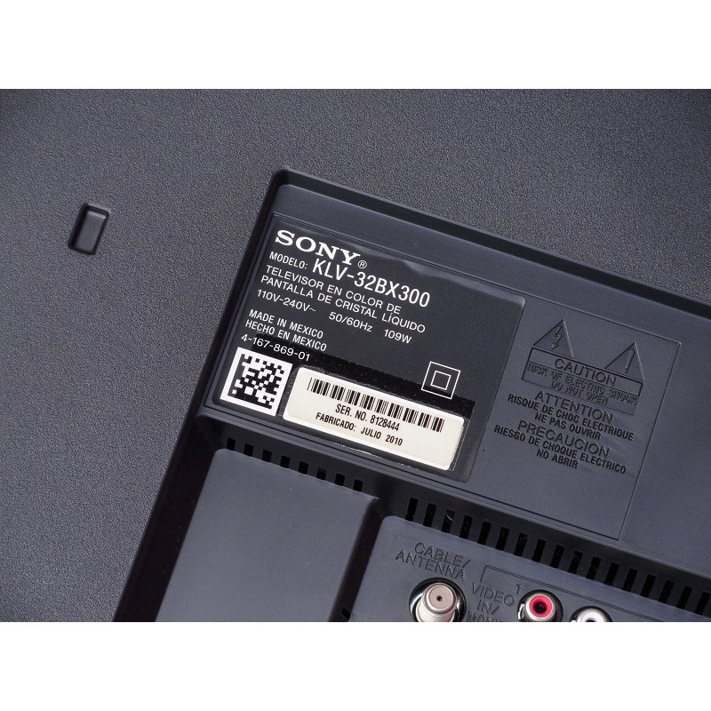 Sucata de TV 32 LCD Sony Bravia KLV-32BX300 Com Tela Quebrada