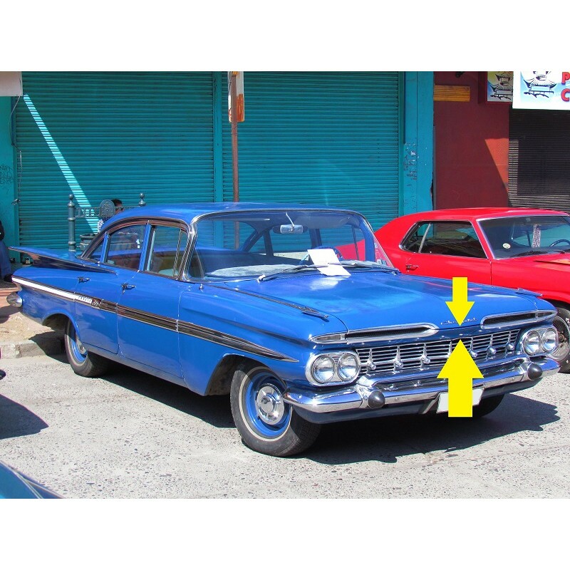 Painel Frontal Superior Bel Air Impala 1959 Original Usado